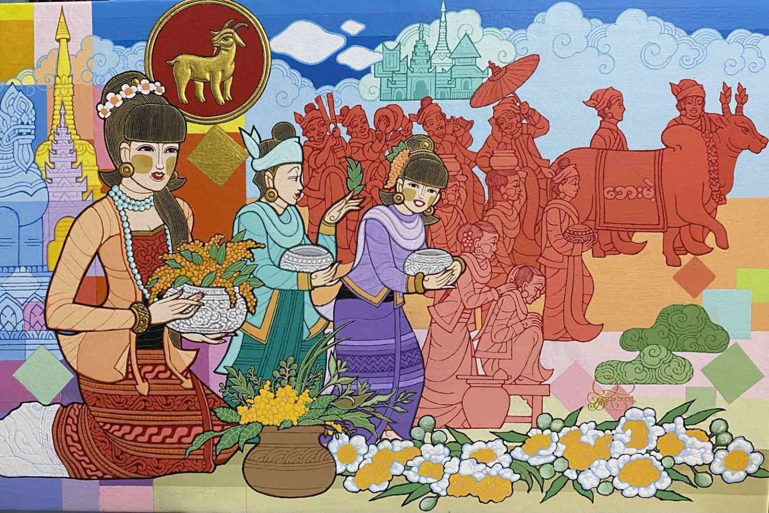 Burmese Water Festival 🔴 | The Royal Gallery (TRG) - Art gallery in ...